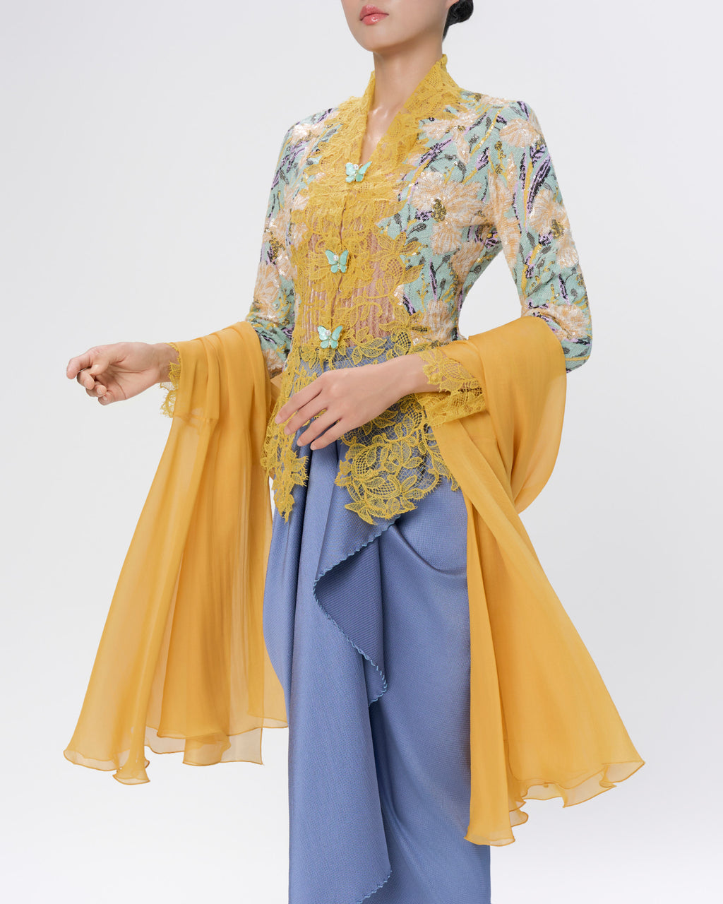 GOLD: Selendang Melati (Shawl only) – Khoon Hooi